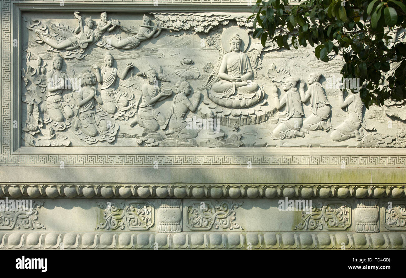 The ancient temple of the Western Jin Dynasty Stock Photo - Alamy