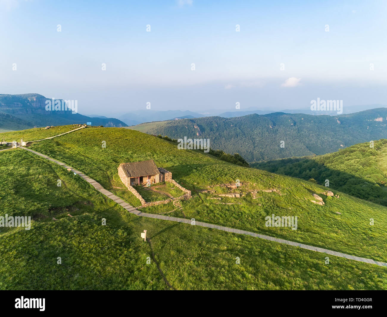 High-definition map of natural scenery of Shanxi alpine prairie Stock ...