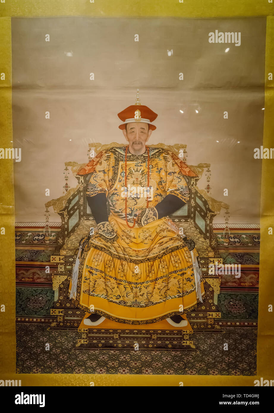 National Museum: Portrait of Emperor Kangxi Stock Photo - Alamy