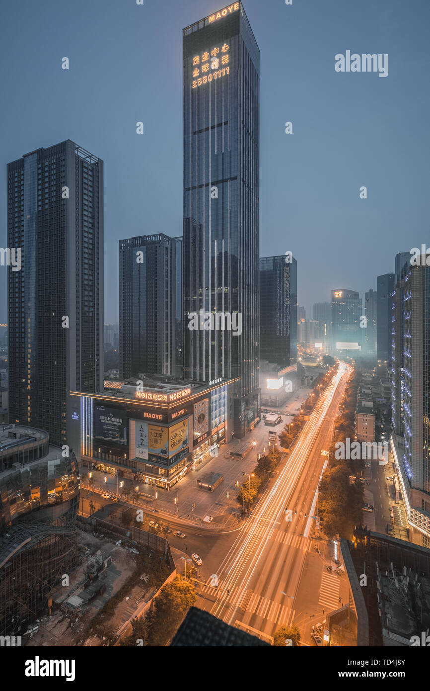 Night Scenery of Shenyang City Stock Photo - Alamy