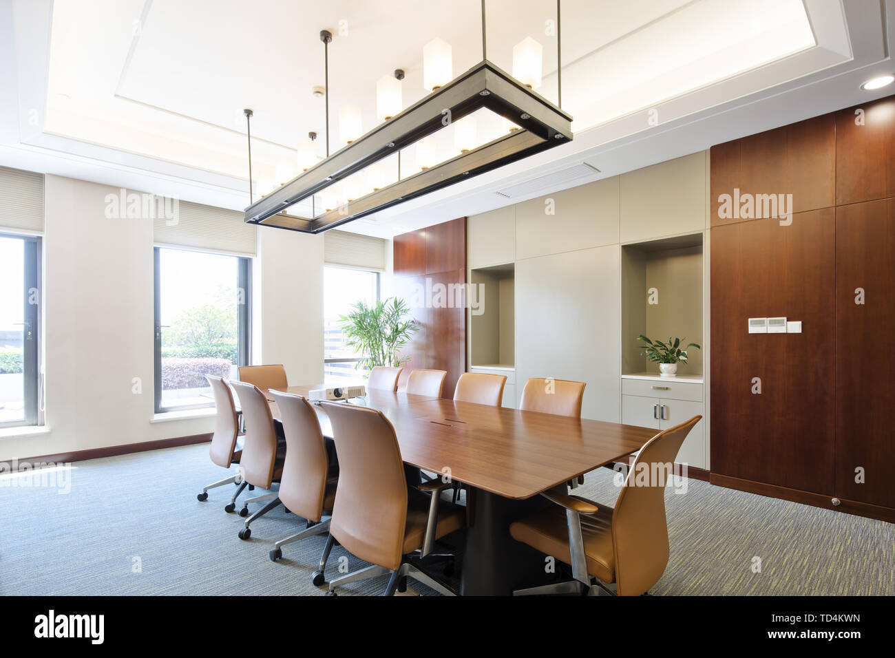 Modern meeting room interior Stock Photo - Alamy