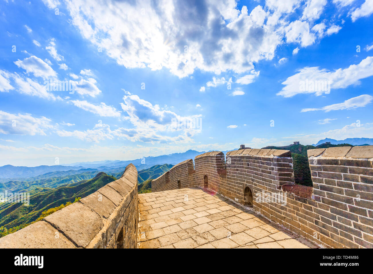 great wall the landmark of china and beijing Stock Photo - Alamy
