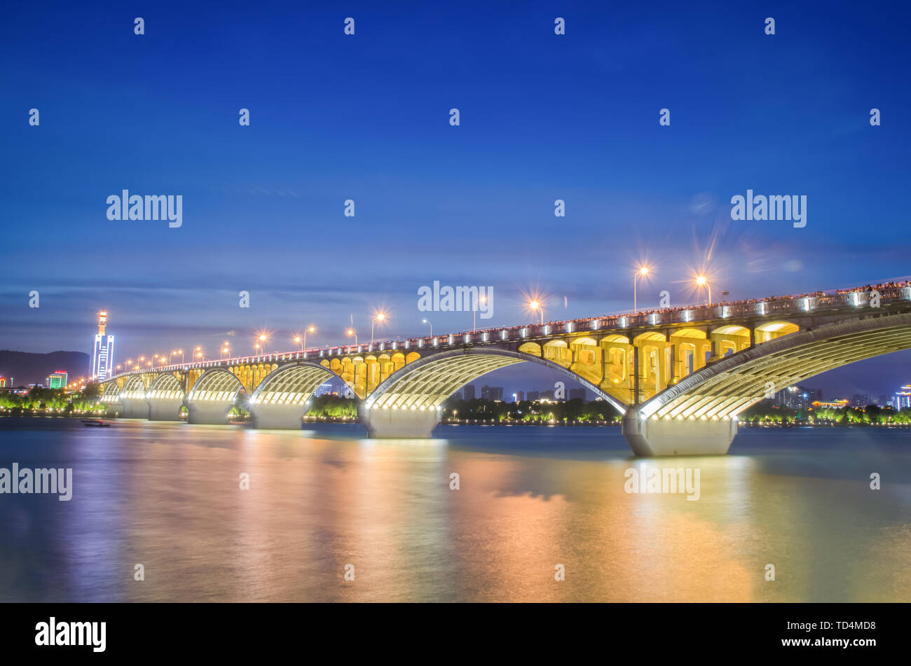 Changsha Orange Island Bridge Stock Photo - Alamy