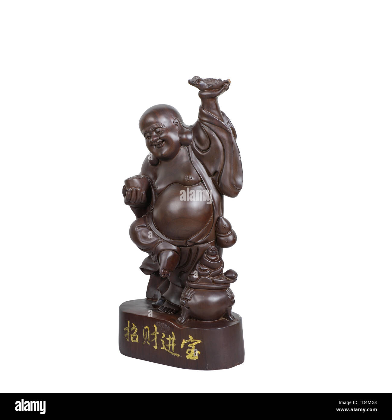 The statue of the rosewood wood carving hi-res stock photography and ...