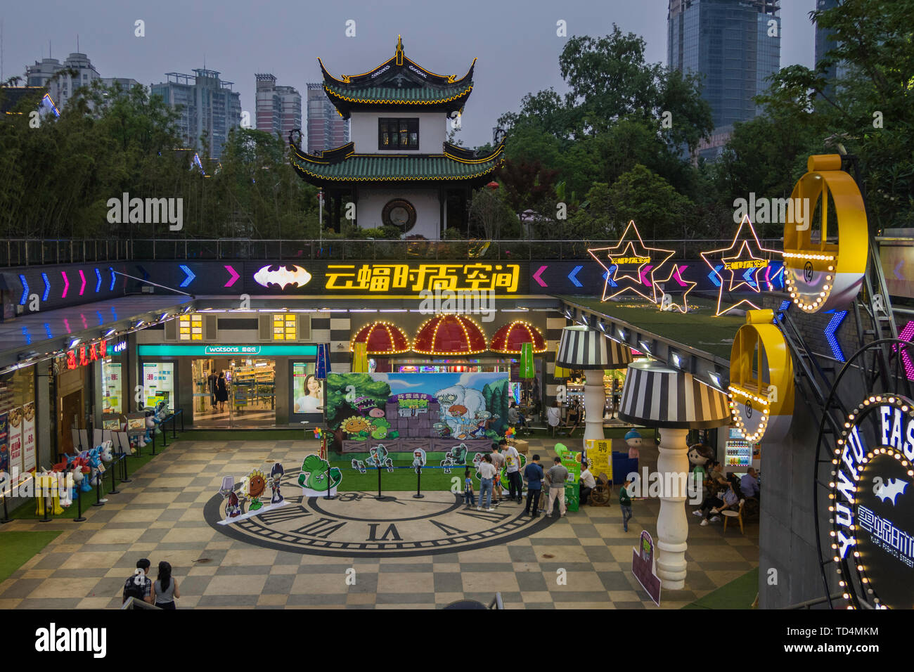 Shopping mall night scenery night market hi-res stock photography and ...
