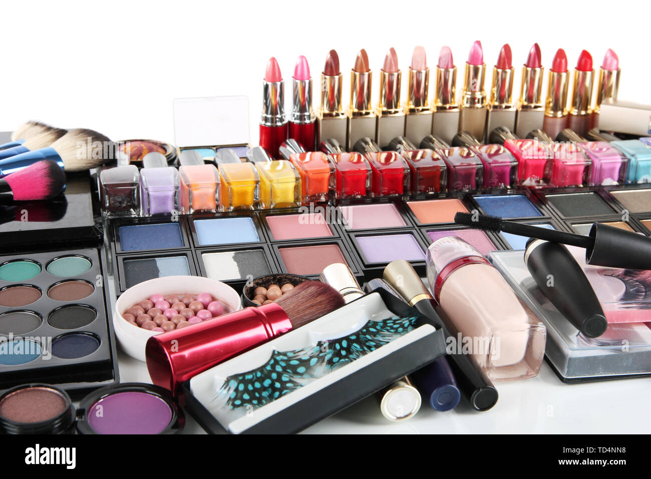 Lot different cosmetics on hi-res stock photography and images - Alamy