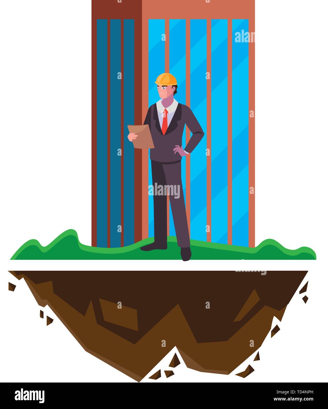 engineer builder worker with building vector illustration design Stock ...