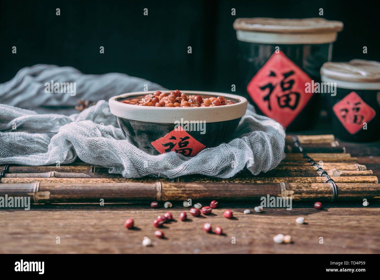 Red bean porridge hi-res stock photography and images - Alamy