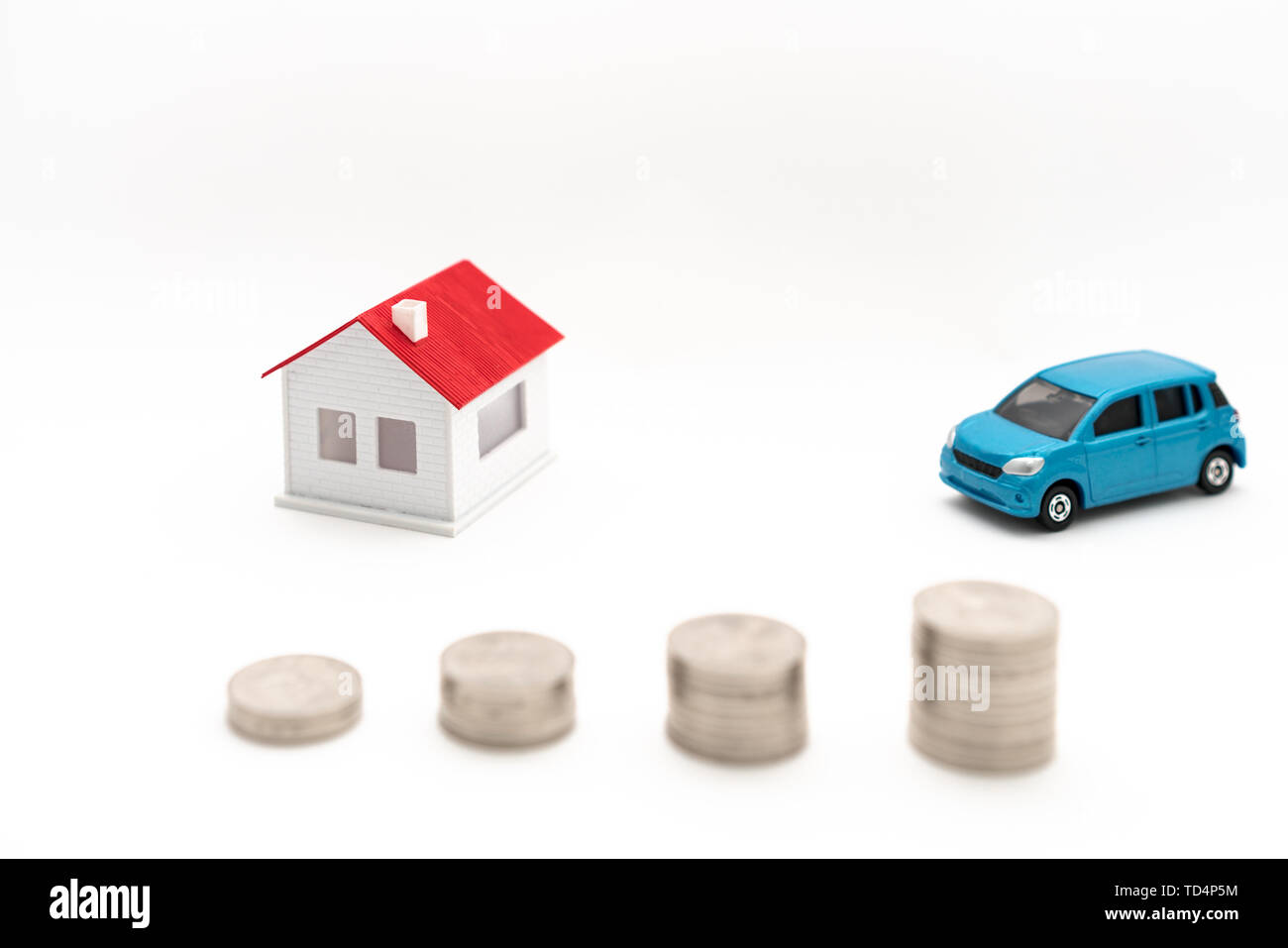 House, car and coin concept picture Stock Photo - Alamy
