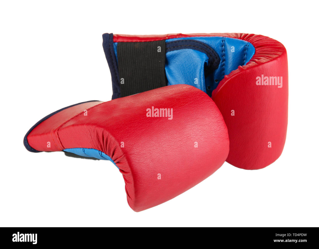 Small children boxing gloves isolated on white Stock Photo - Alamy