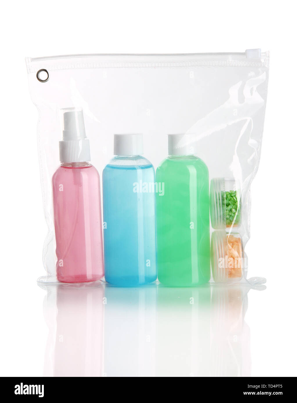 Hotel cosmetics kit isolated on white Stock Photo - Alamy