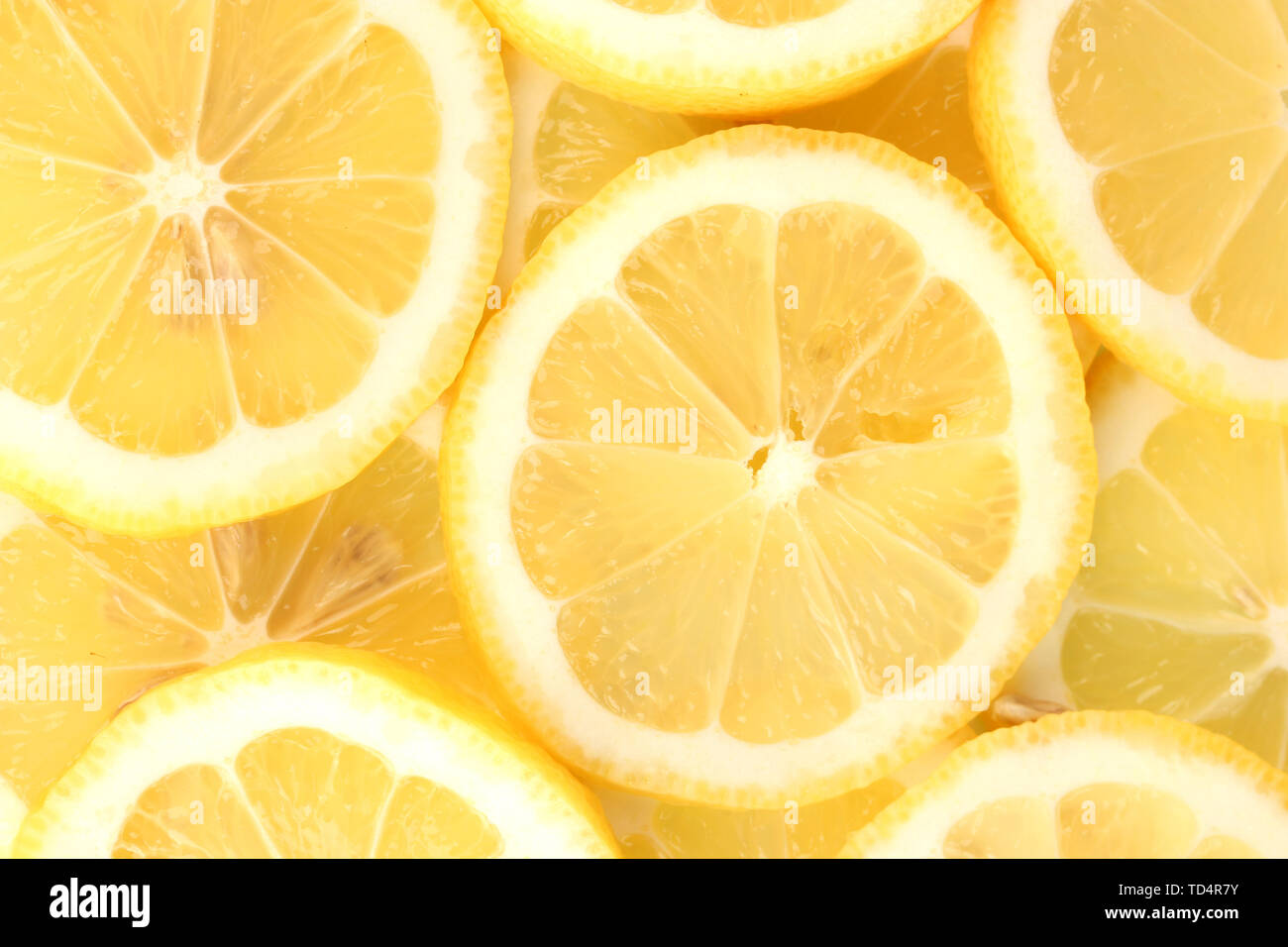 Lemon slices background Stock Photo - Alamy