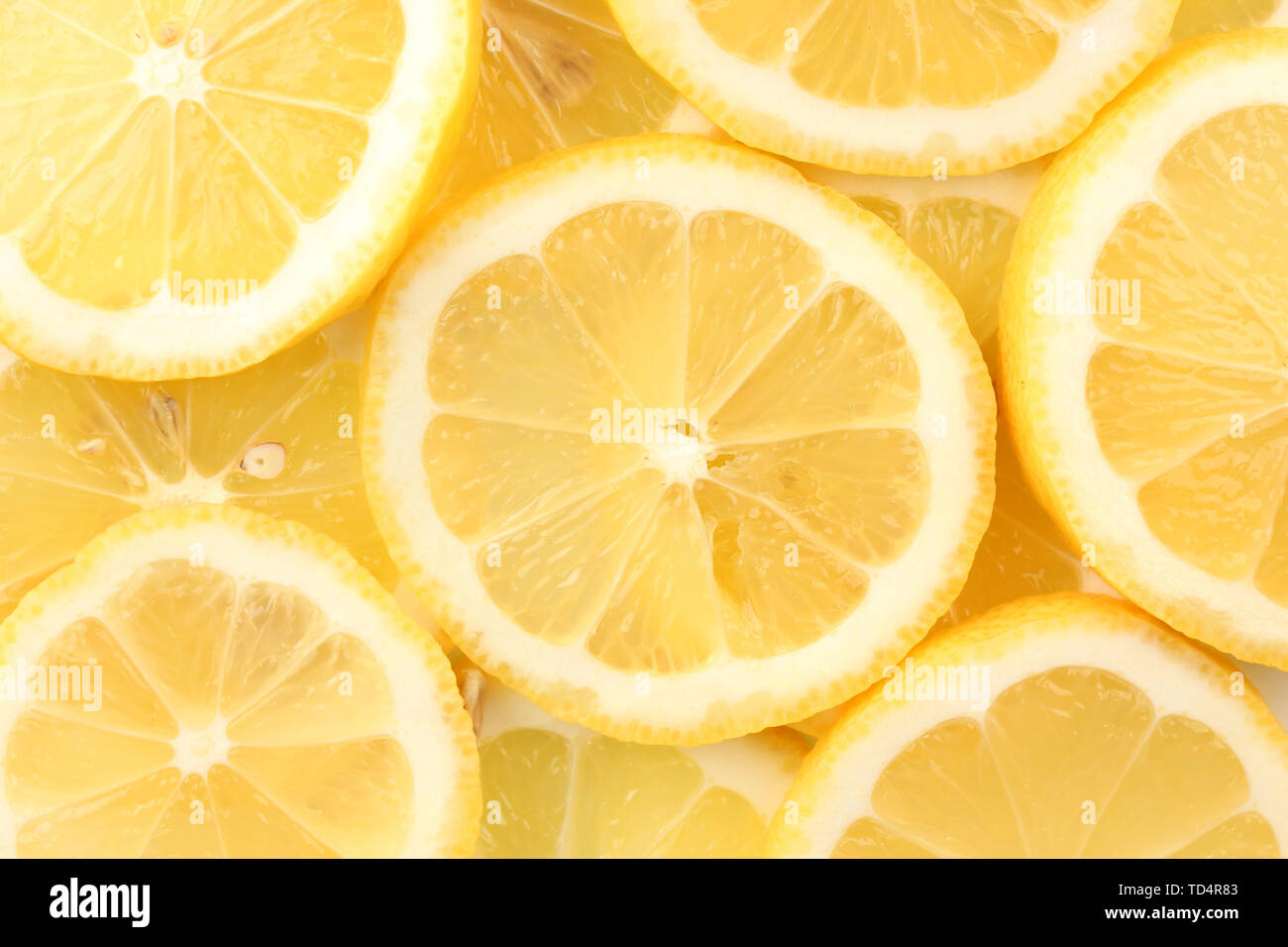 Lemon slices background Stock Photo - Alamy