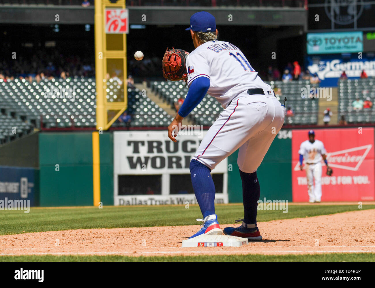 June 08 2019 Texas Rangers First Baseman Ronald Guzman 11 Takes A