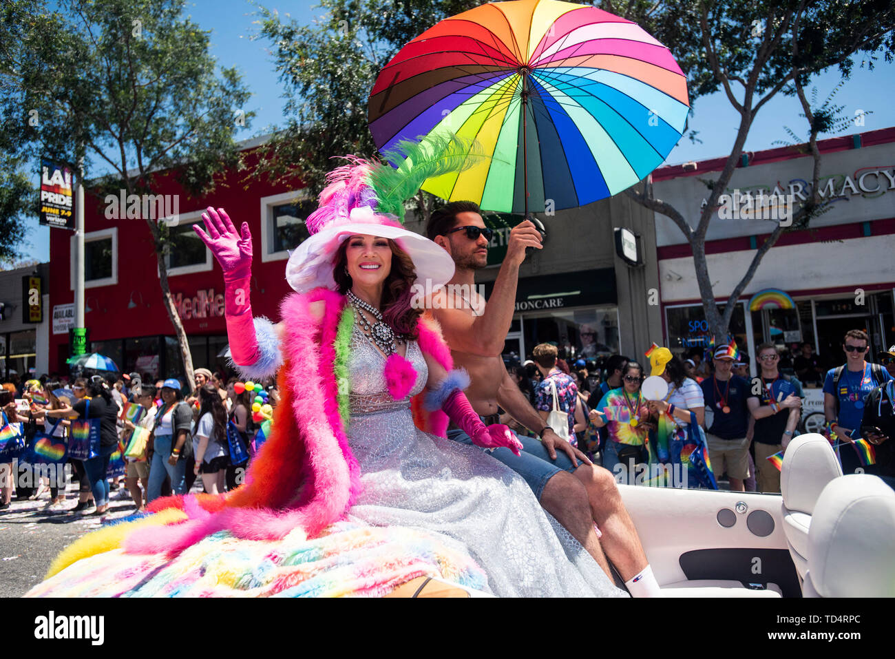 Lisa Vanderpump is seen on Day Three of LA Pride in West Hollywood ...