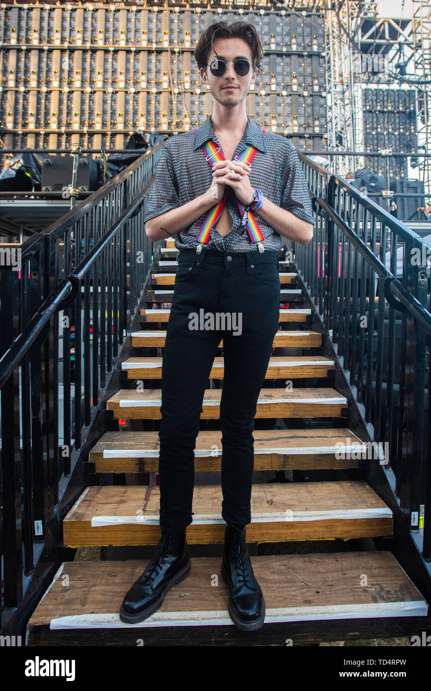Greyson Chance performs on Day Three of LA Pride in West Hollywood ...