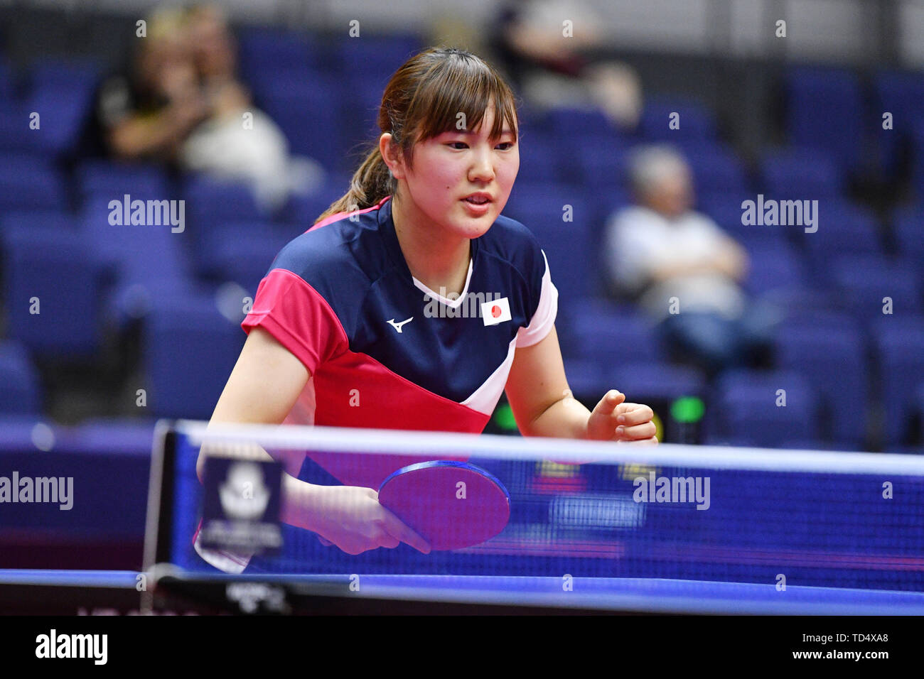 Sapporo, Hokkaido, Japan. Credit: MATSUO. 12th June, 2019. Asuka Sasao (JPN) Table Tennis : 2019 ...