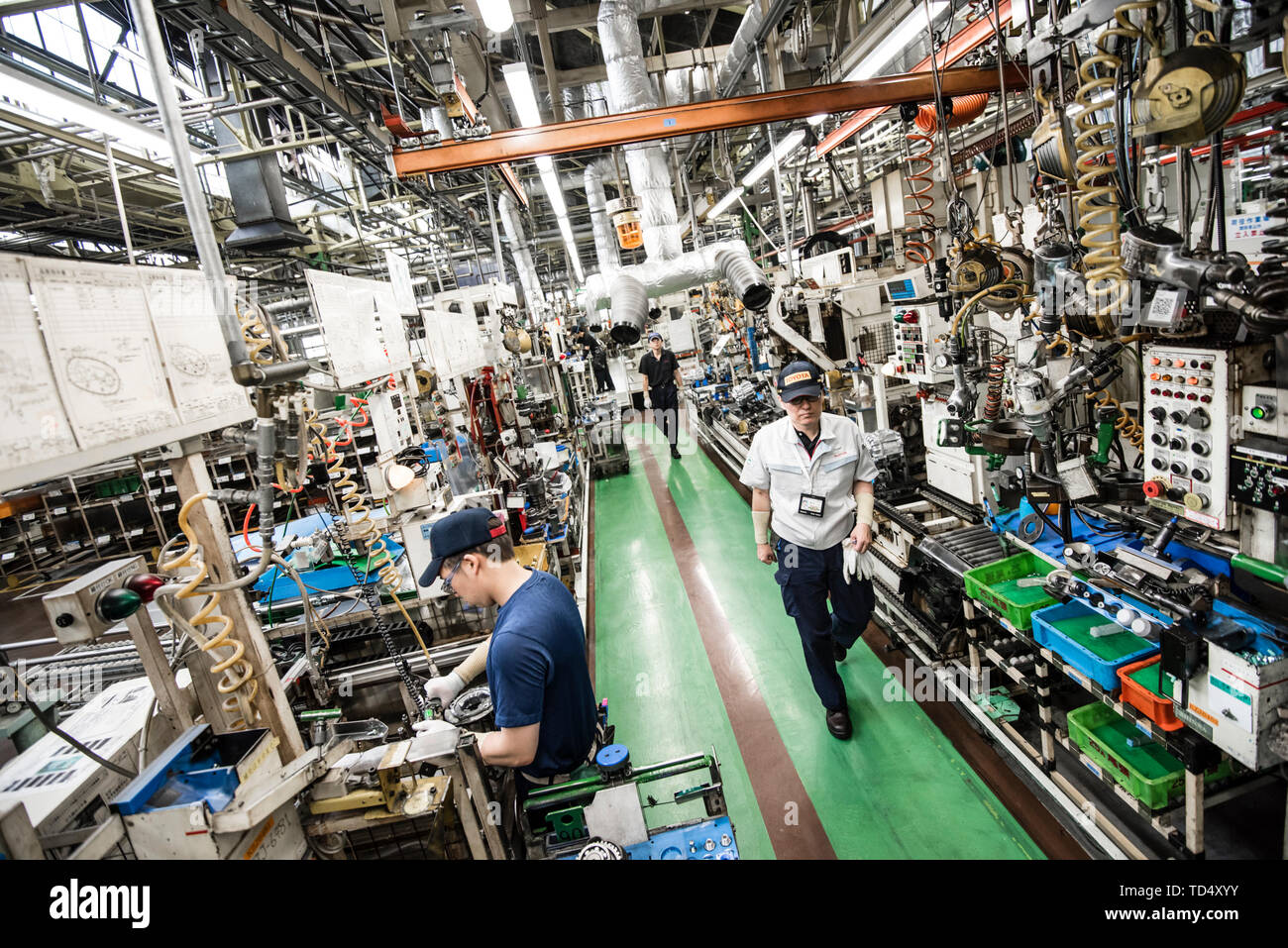 JULY 6, 2018 - File Photo - Toyota employees assemble engine parts at a ...