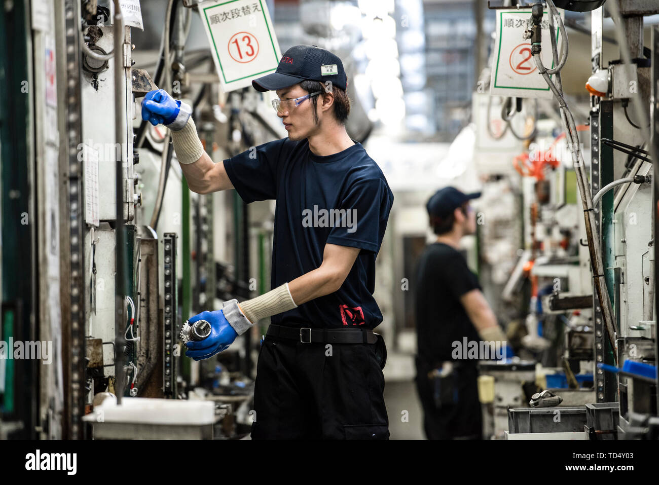 JULY 6, 2018 - File Photo - Toyota employees assemble engine parts at a ...