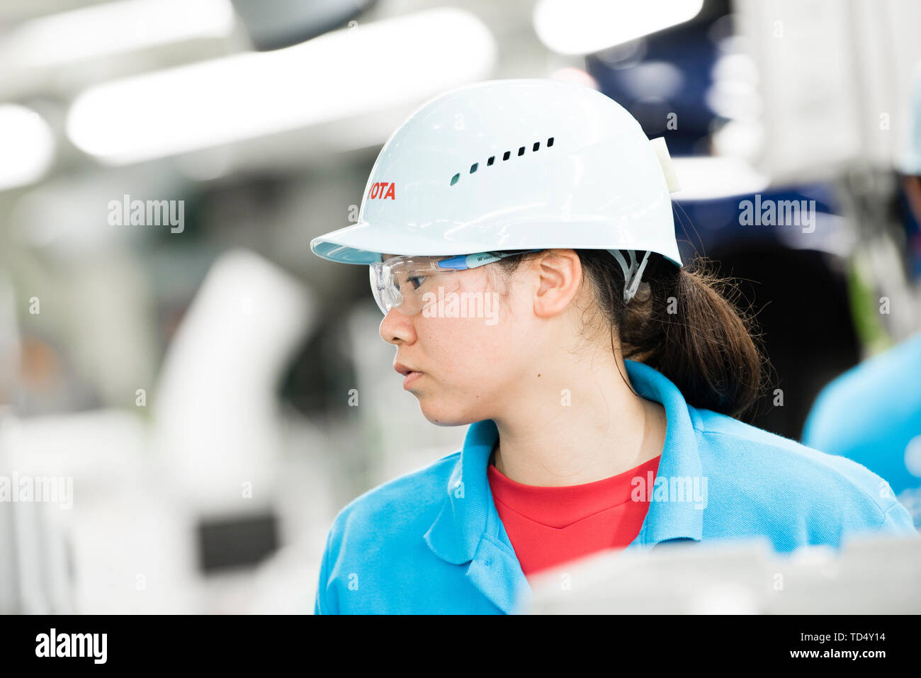 JULY 6, 2018 - File Photo - A Toyota employee works in a manufacturing ...