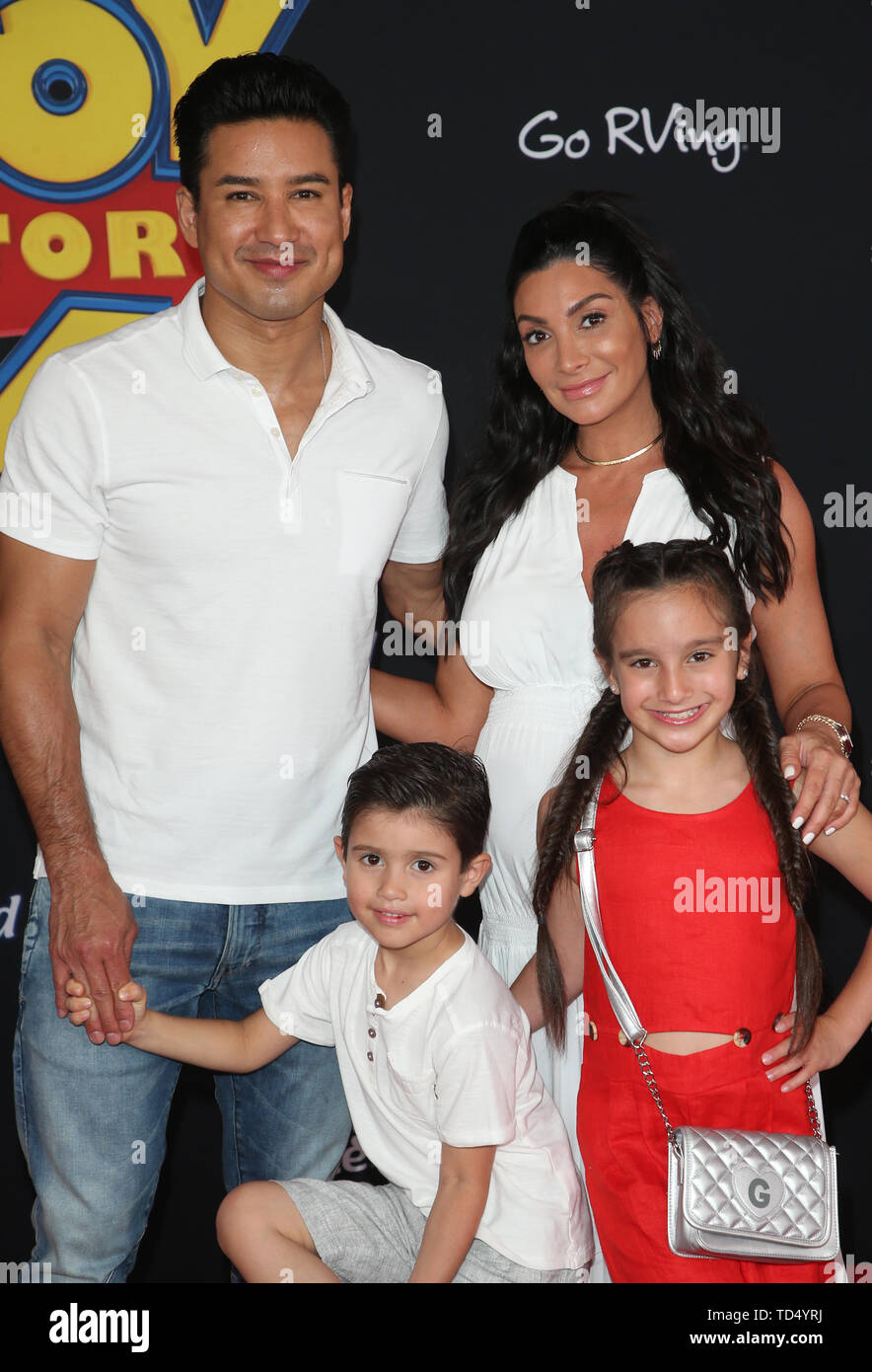 Hollywood, Ca. 11th June, 2019. Gia Francesca Lopez, Mario Lopez ...