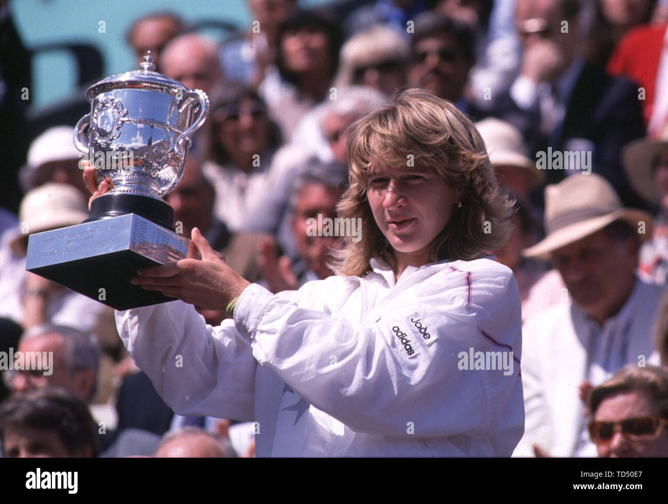Steffi graf french open trophy hi-res stock photography and images - Alamy
