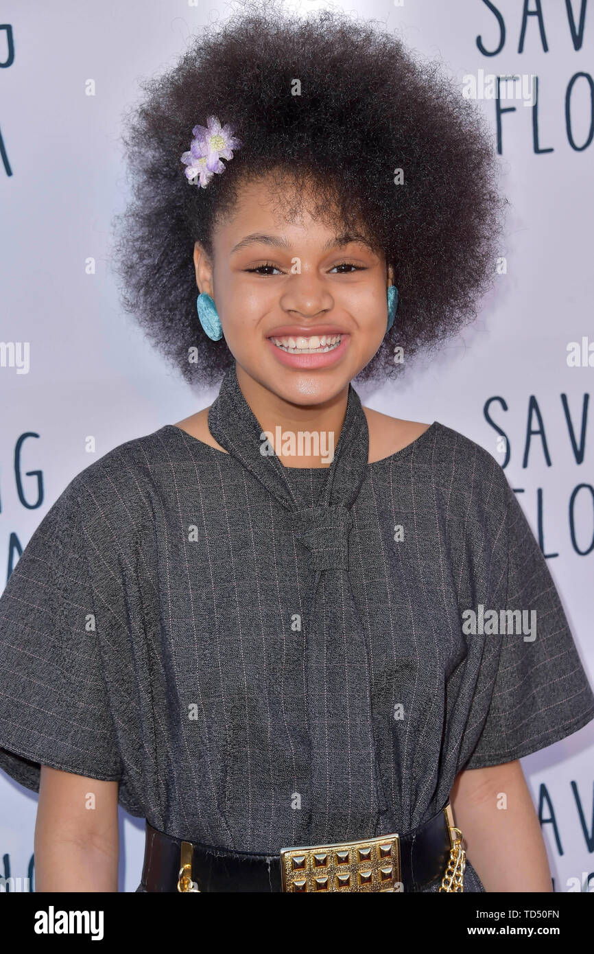 Briana Roy at the premiere of the movie 'Saving Flora' at the Landmark ...
