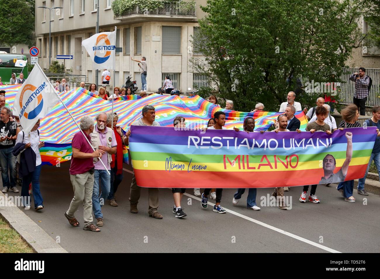 PRESIDIUM IN PREFECTURE FOR MIMMO LUCANO (MASSIMO ALBERICO/Fotogramma ...