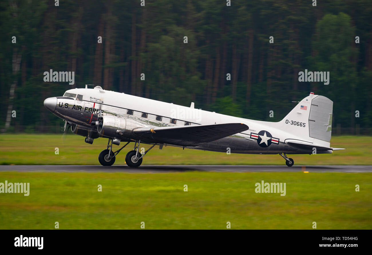 Fassberg, Germany. 12th June, 2019. A historic Douglas DC-3 also known ...