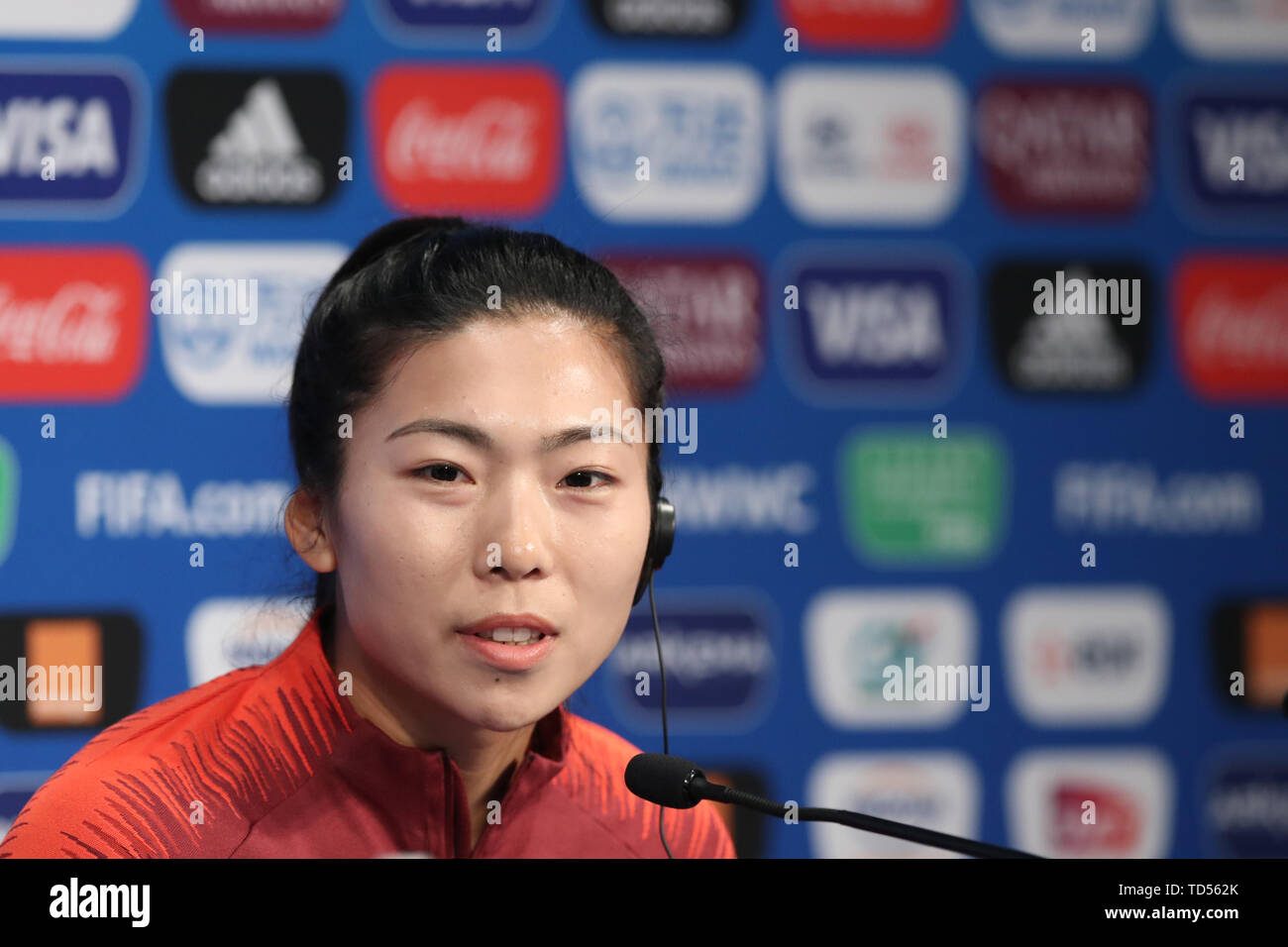 Paris, France. 12th June, 2019. Chinese player Gu Yasha of China ...