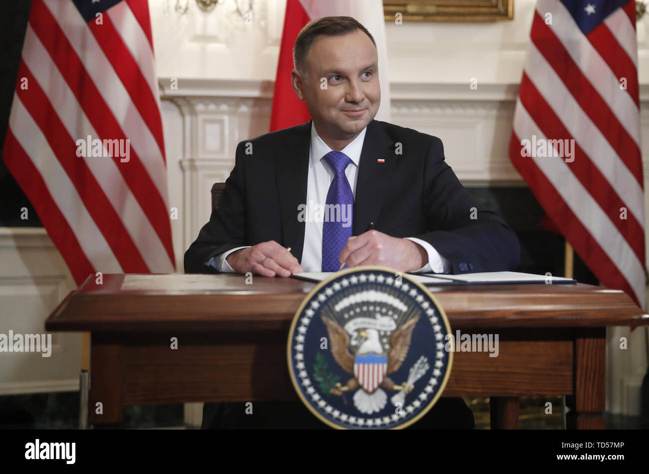 Washington DC, USA. 12th June, 2019. US President Donald J. Trump (not ...