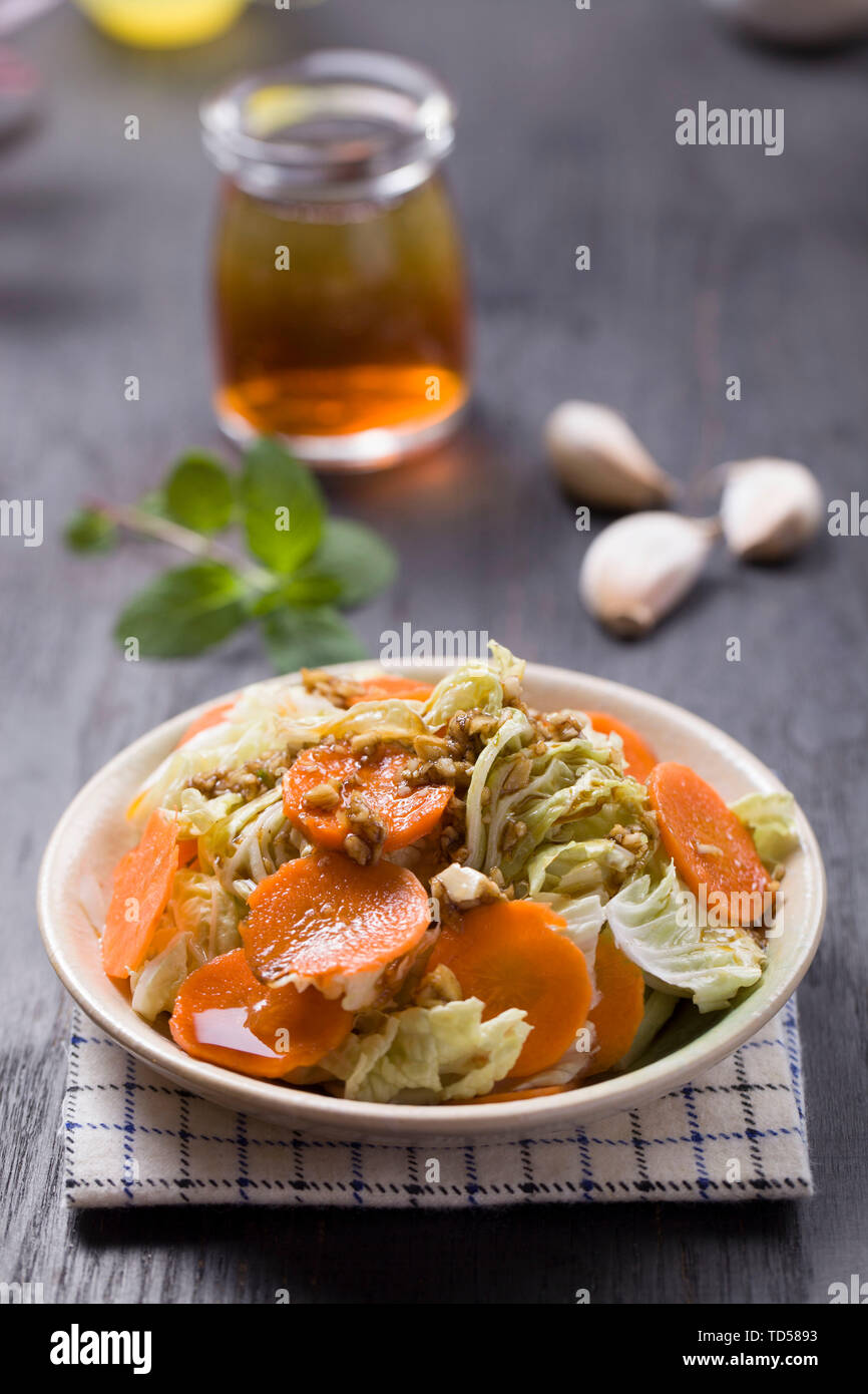 Cold vegetables, cold noodles are not the same every day Stock Photo ...