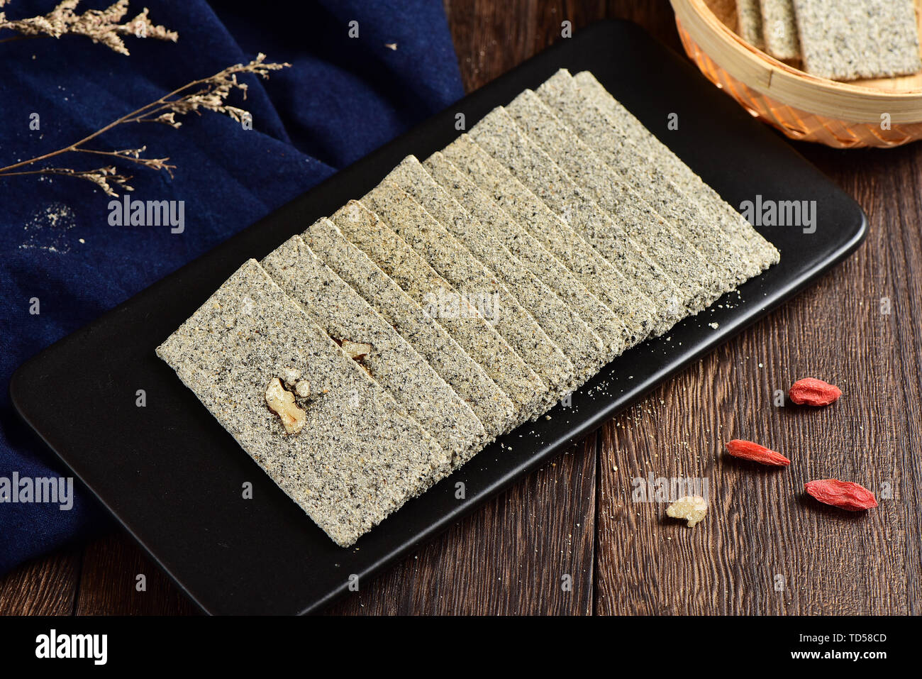 Pac-embedded hemp cake Stock Photo - Alamy