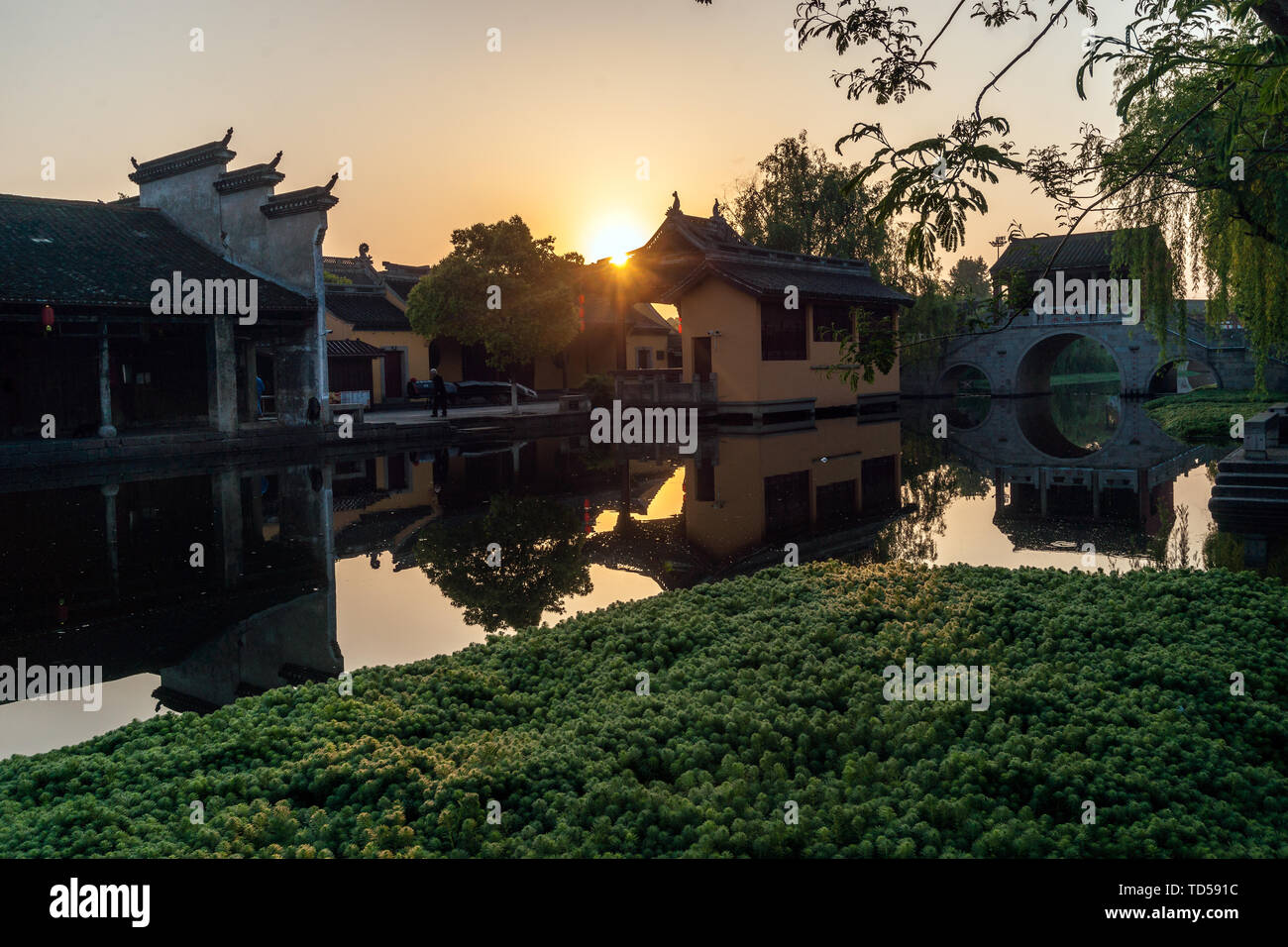 Anchang Ancient Town Stock Photo - Alamy