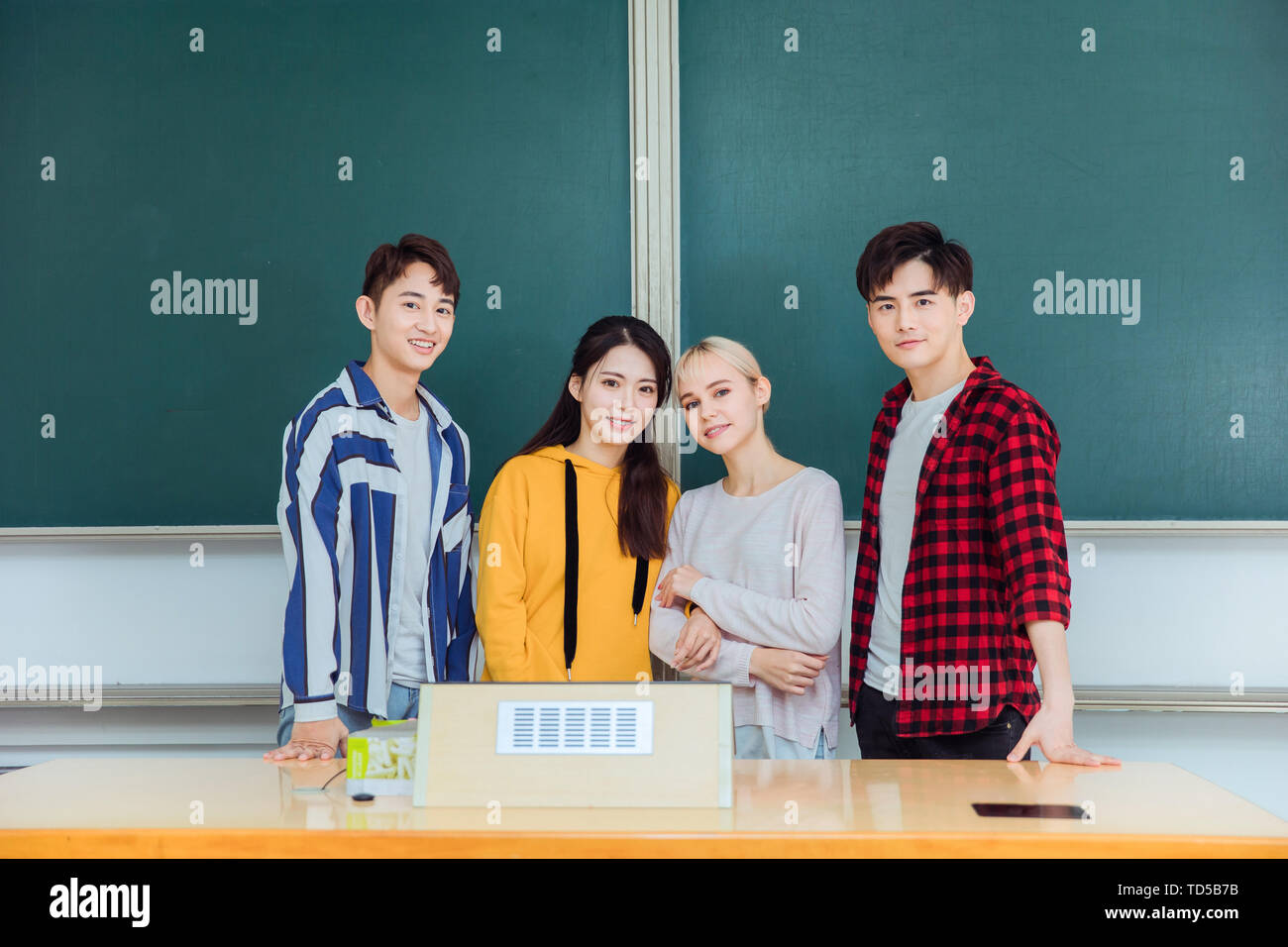 Black student classroom podium hi-res stock photography and images - Alamy