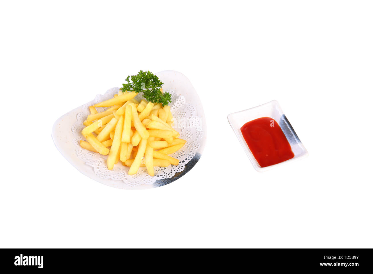 French fries and vegetables Cut Out Stock Images & Pictures - Alamy