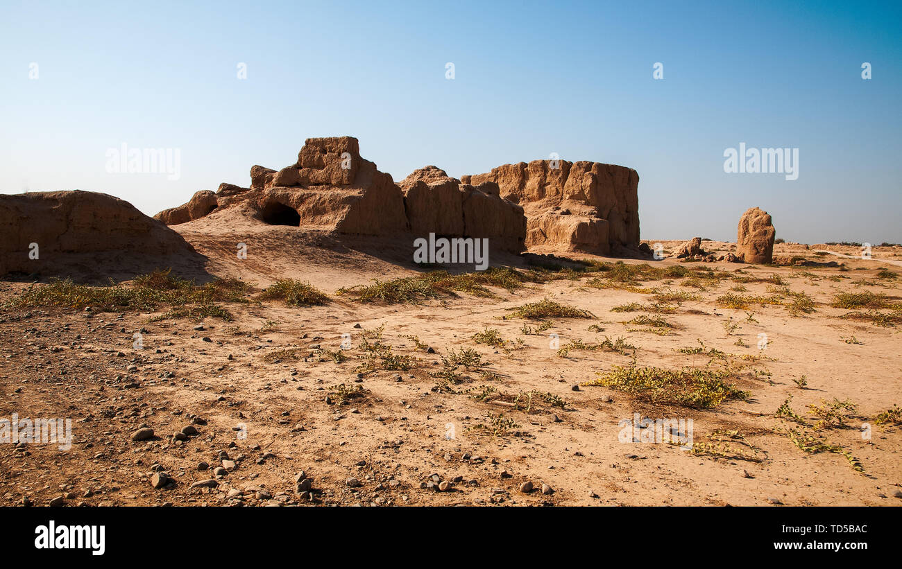 ancient city of gaochang Stock Photo - Alamy