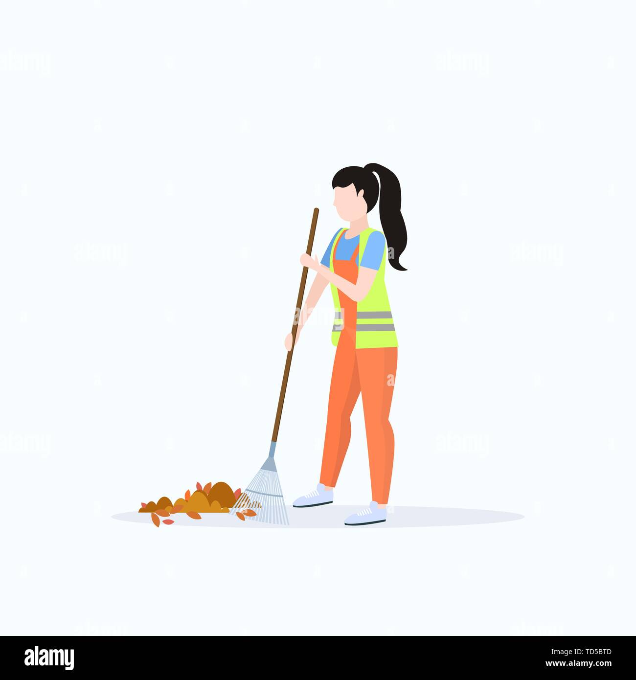 Cleaning streets Stock Vector Images - Alamy