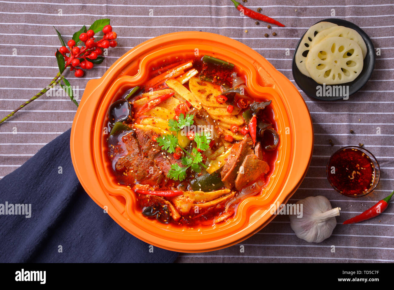 Delicious Hot Pot HD Big Picture Stock Photo - Alamy