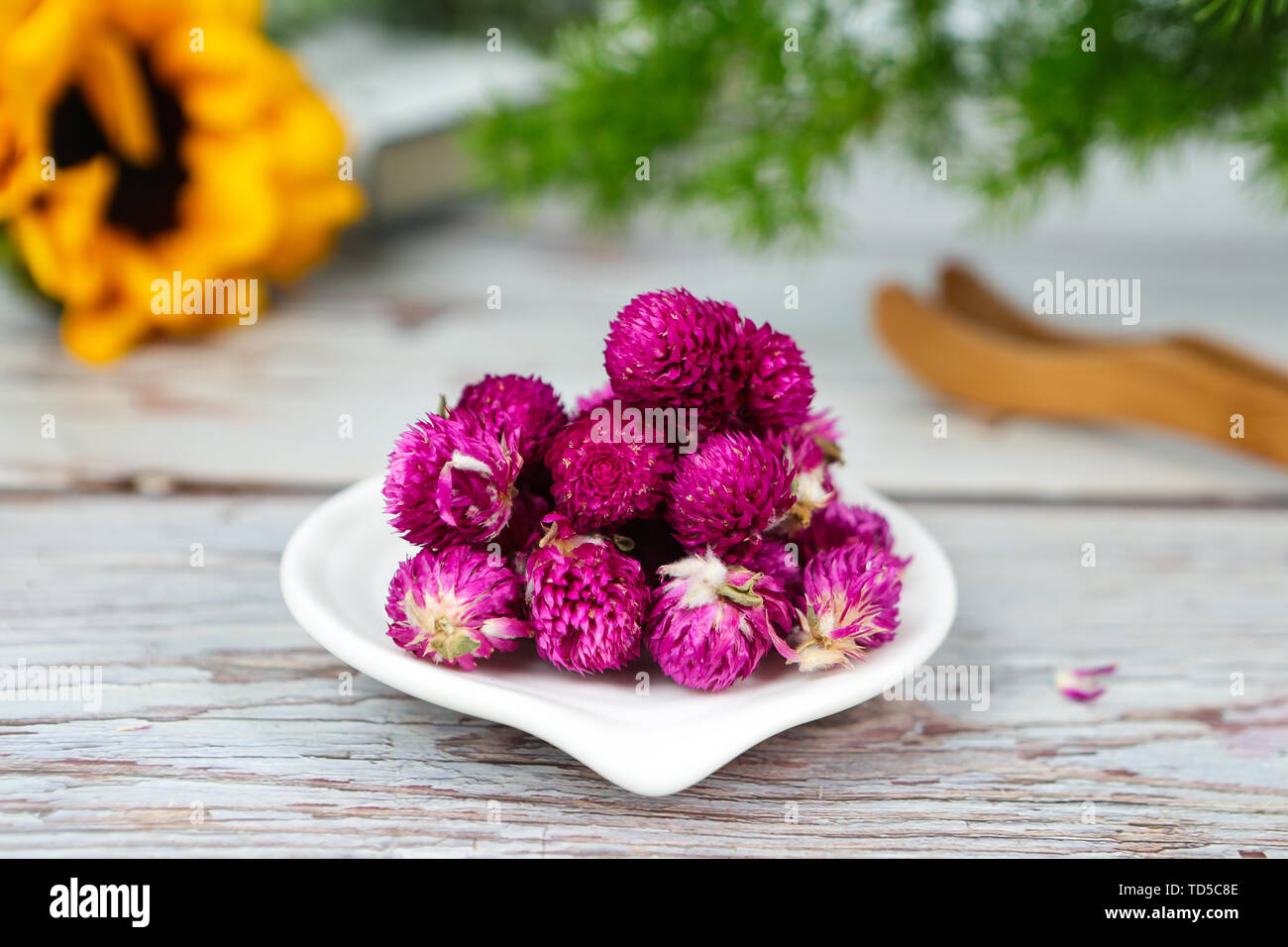 Thousand-day red flower tea Stock Photo - Alamy
