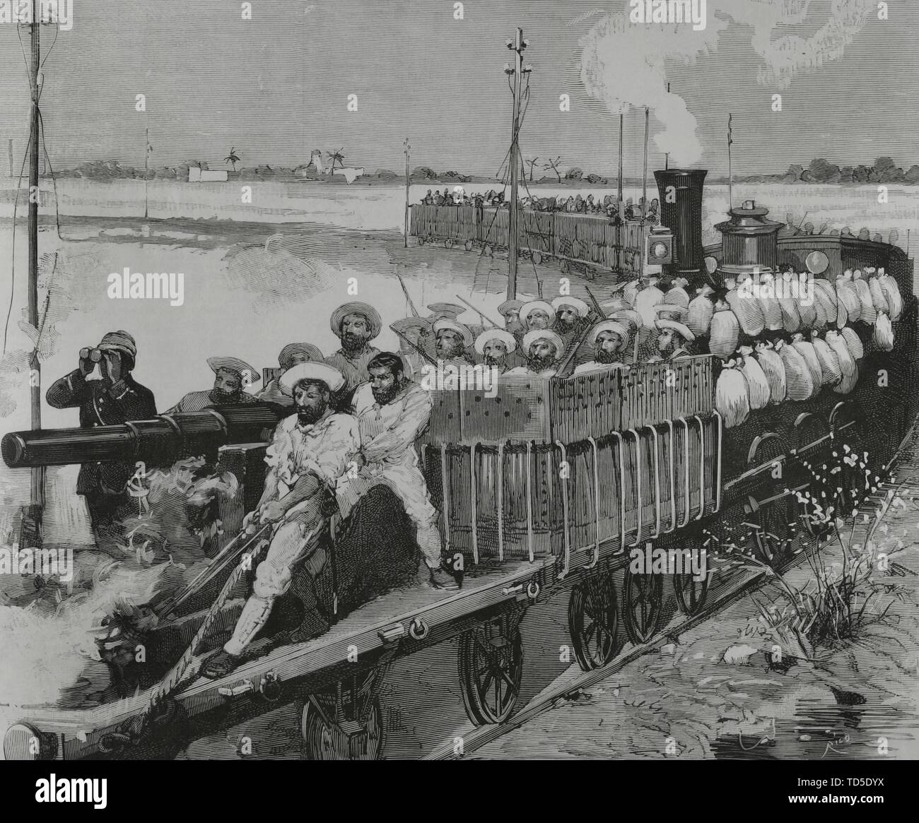 Conquista de Egipo por las tropas inglesas, 1882. Egipto. Alejandría ...