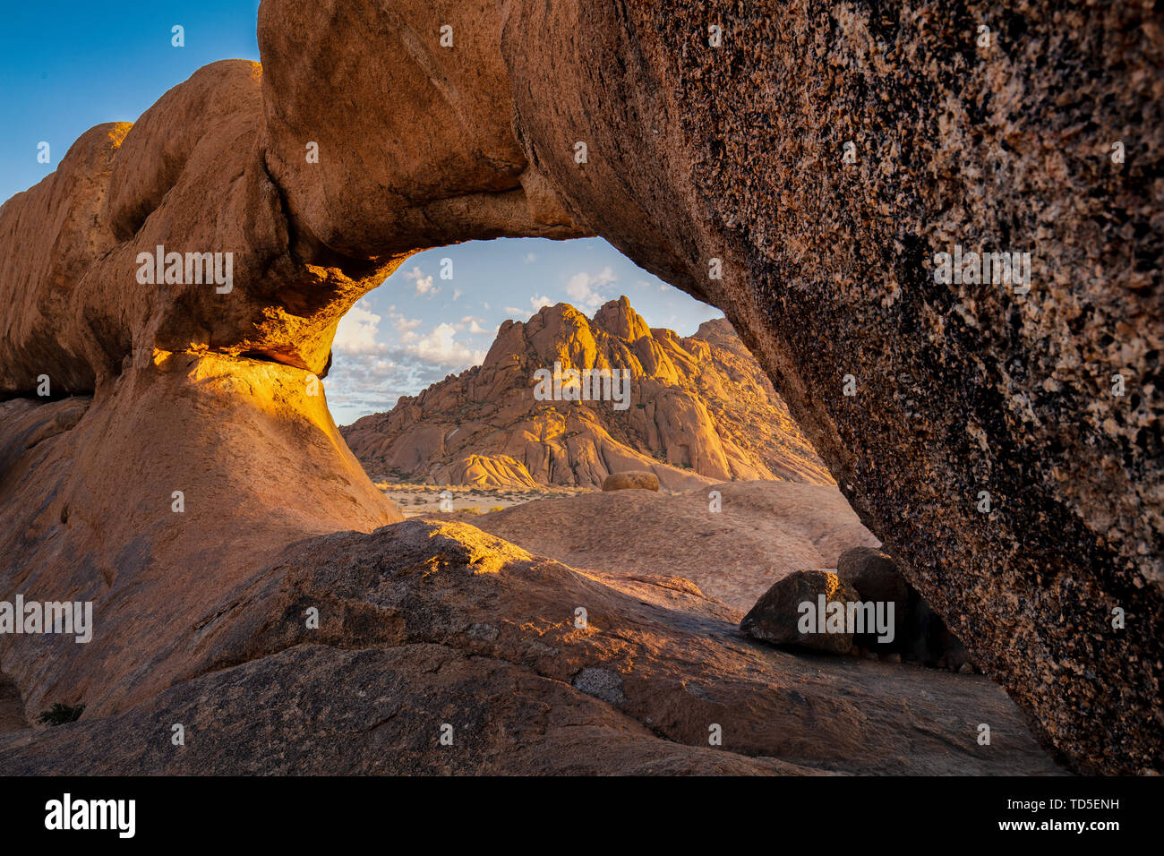 Sunrise at Spitzkoppe Arch, Namibia, Africa Stock Photo - Alamy