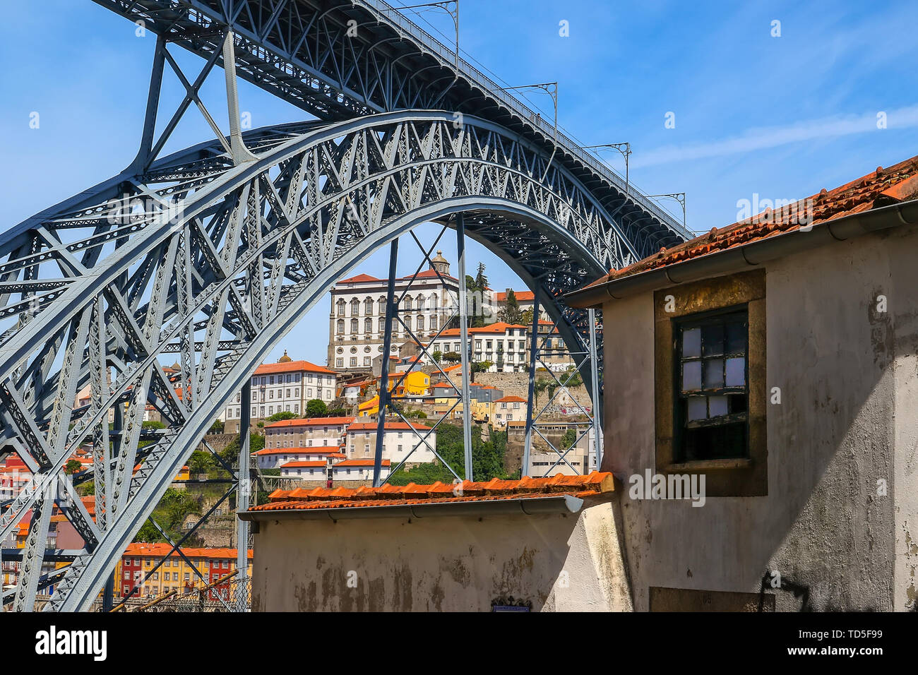 The Dom Luís I Bridge or Luís I Bridge, is a double-deck metal arch ...