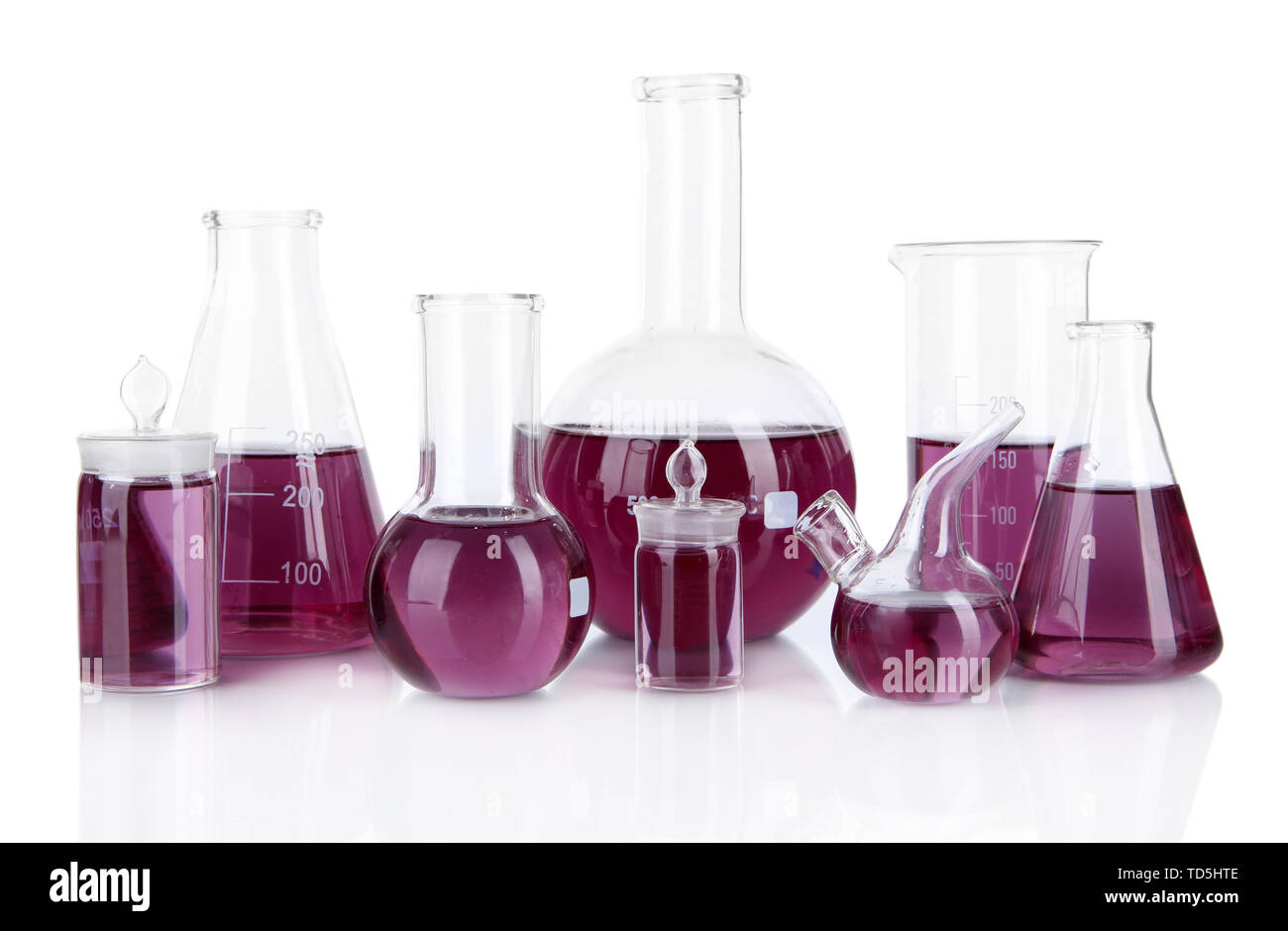 Purple solution beaker experiment hi-res stock photography and images ...