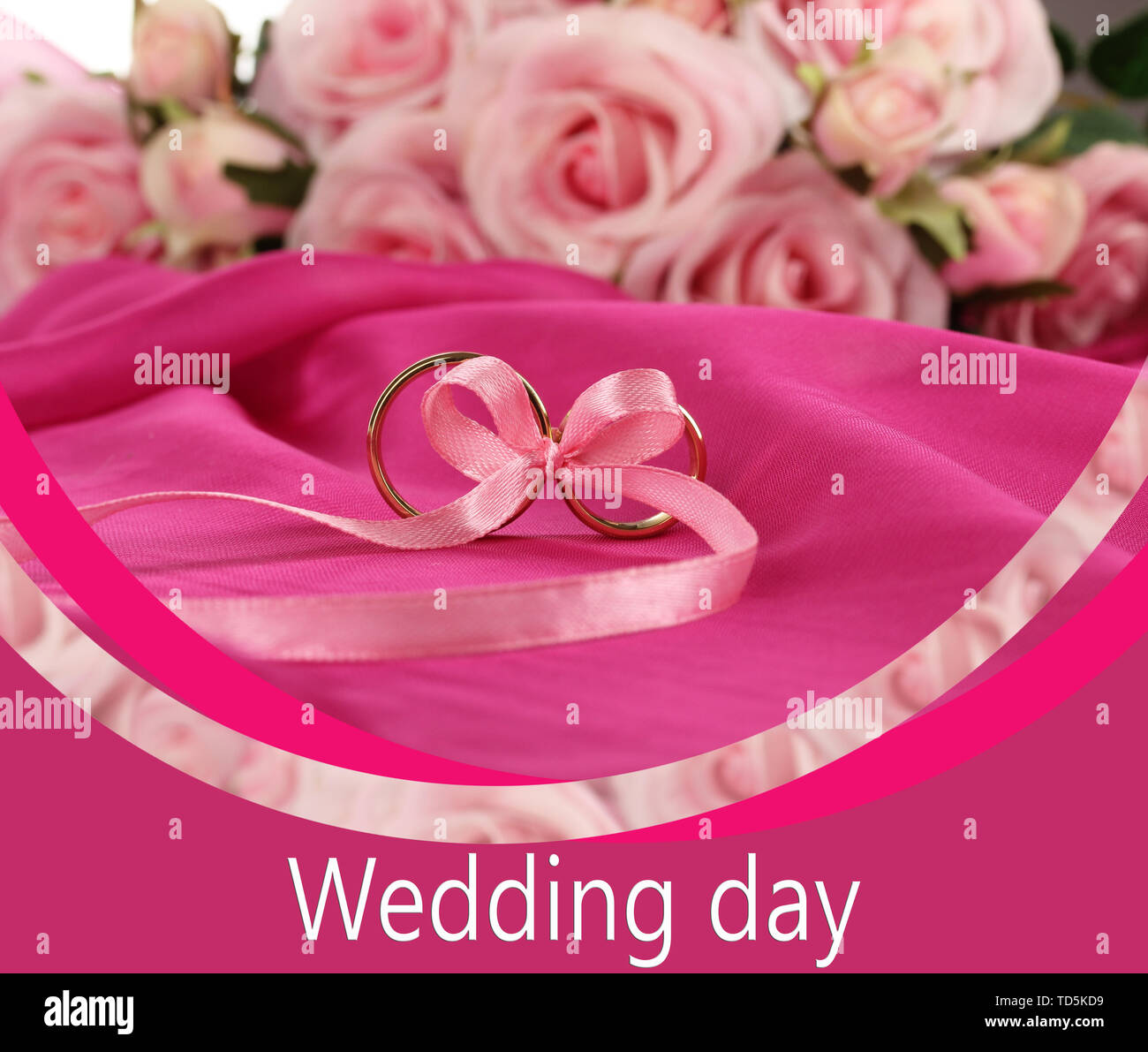 Silver ring tied with ribbon hi-res stock photography and images - Alamy