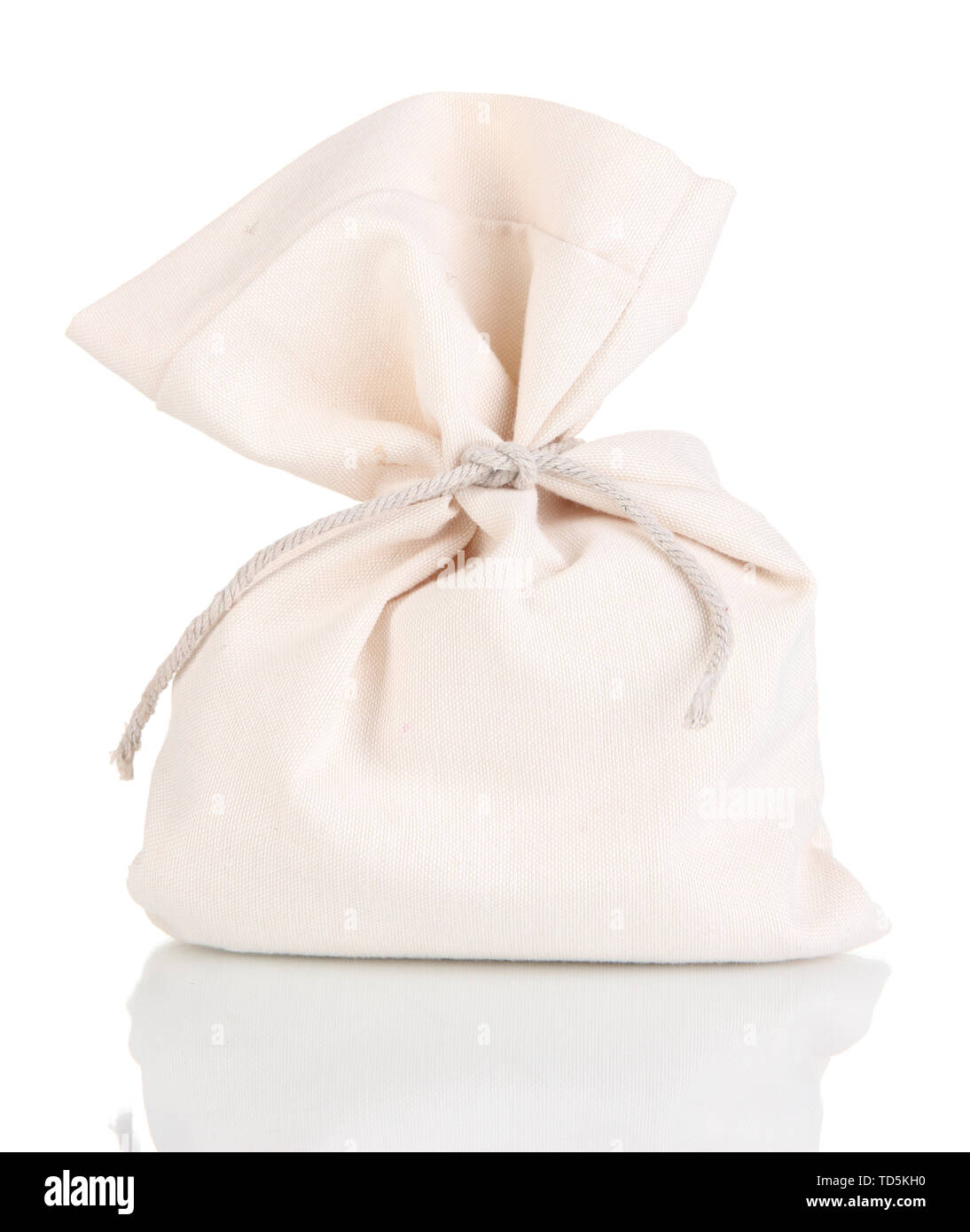 Small sack, isolated on white Stock Photo - Alamy