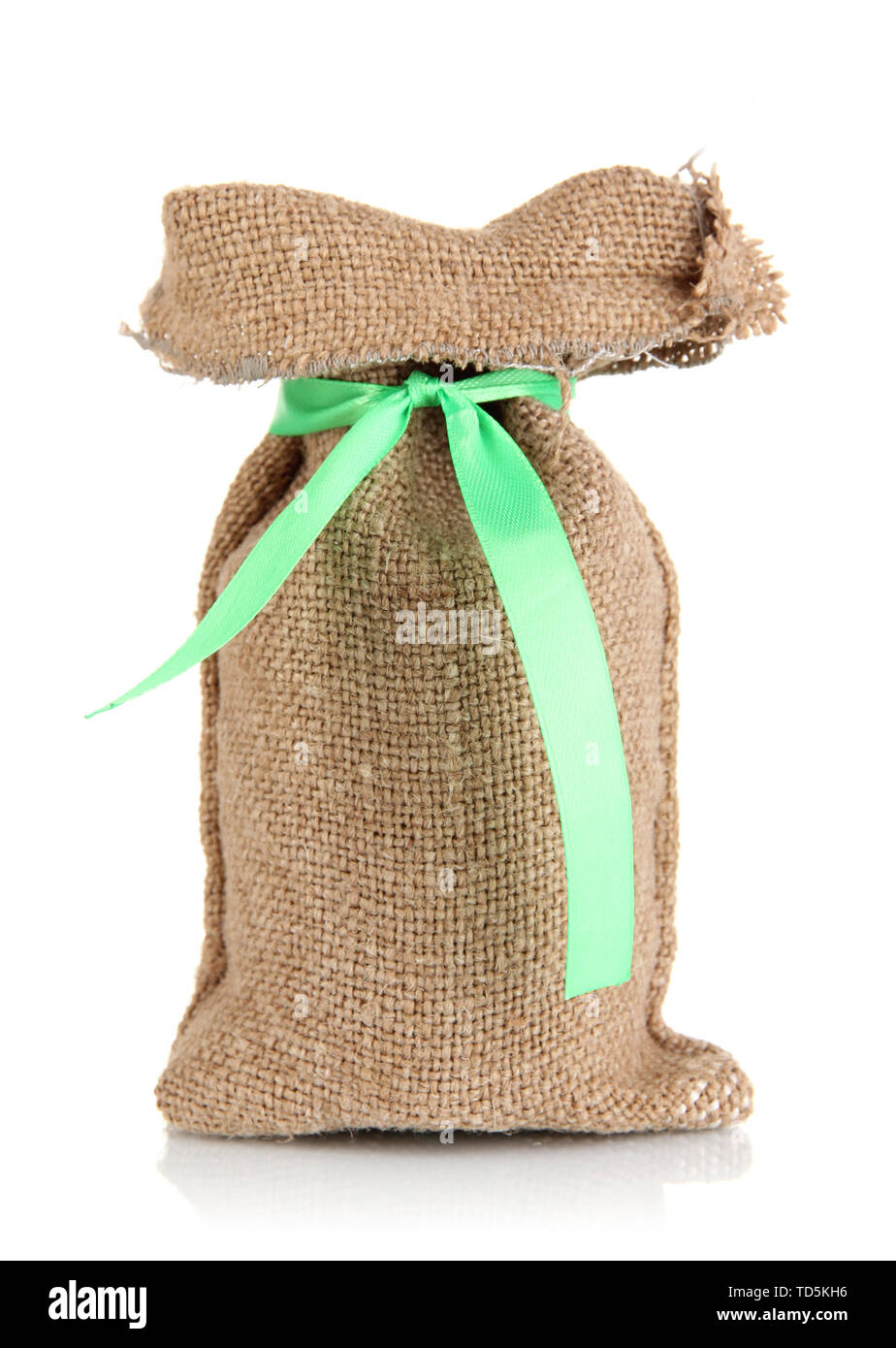Small sack, isolated on white Stock Photo - Alamy