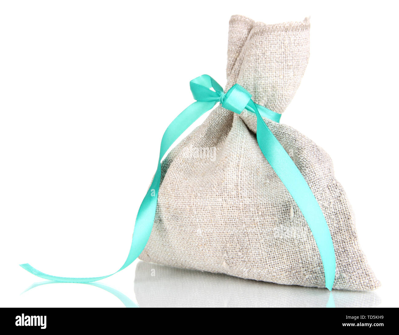 Small sack, isolated on white Stock Photo - Alamy