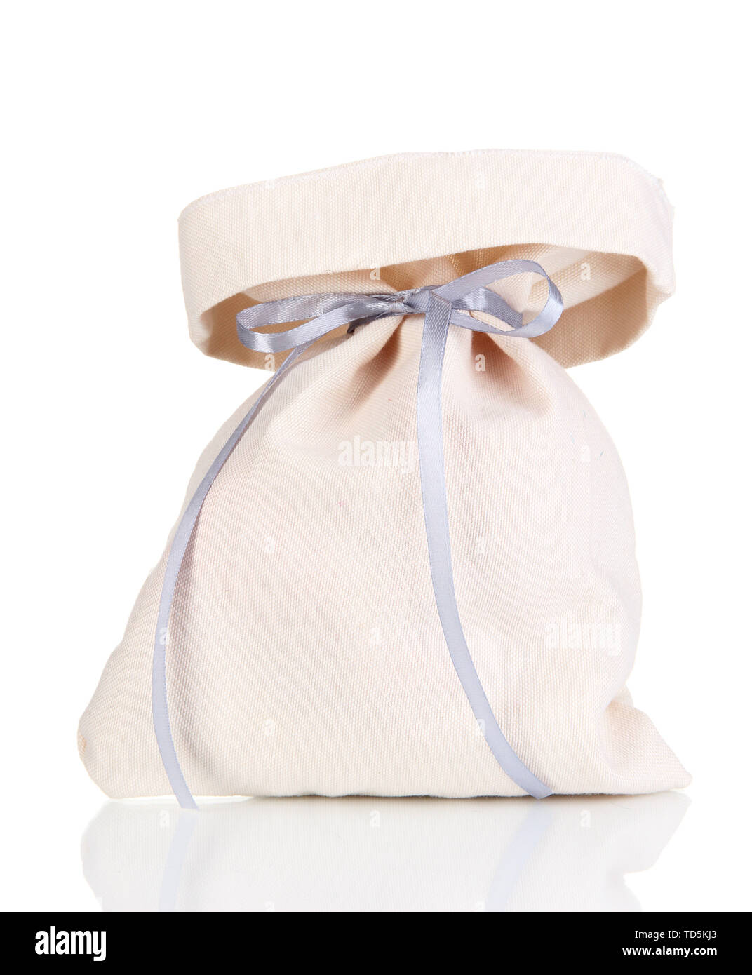 Small sack, isolated on white Stock Photo - Alamy