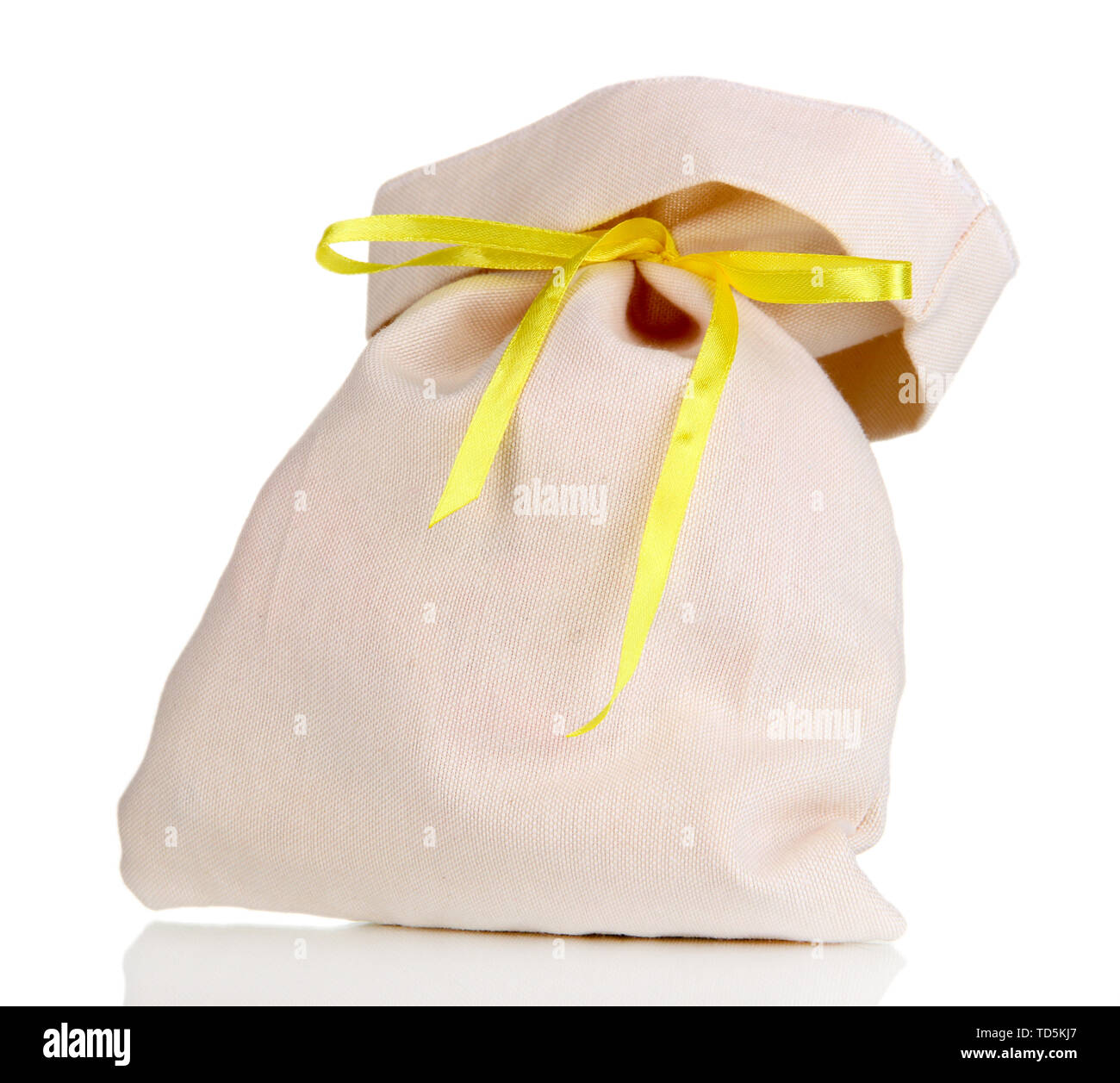 Small sack, isolated on white Stock Photo - Alamy